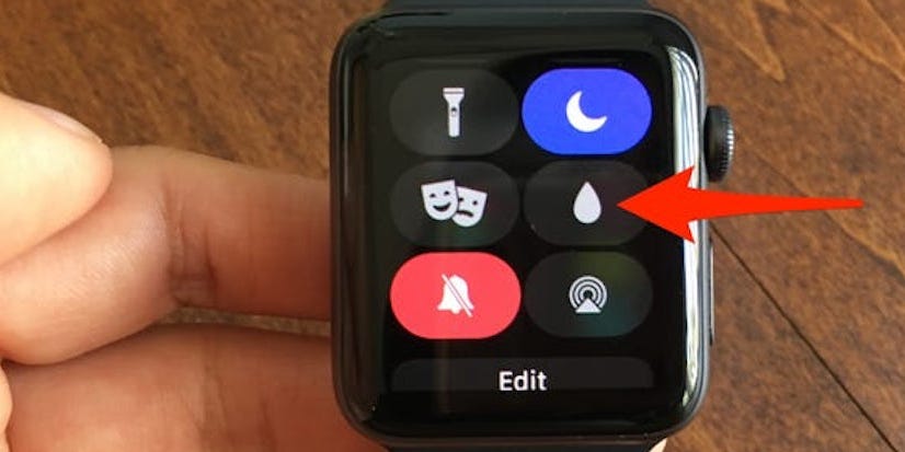 The water drop icon on your Apple Watch means that Water Lock is ...