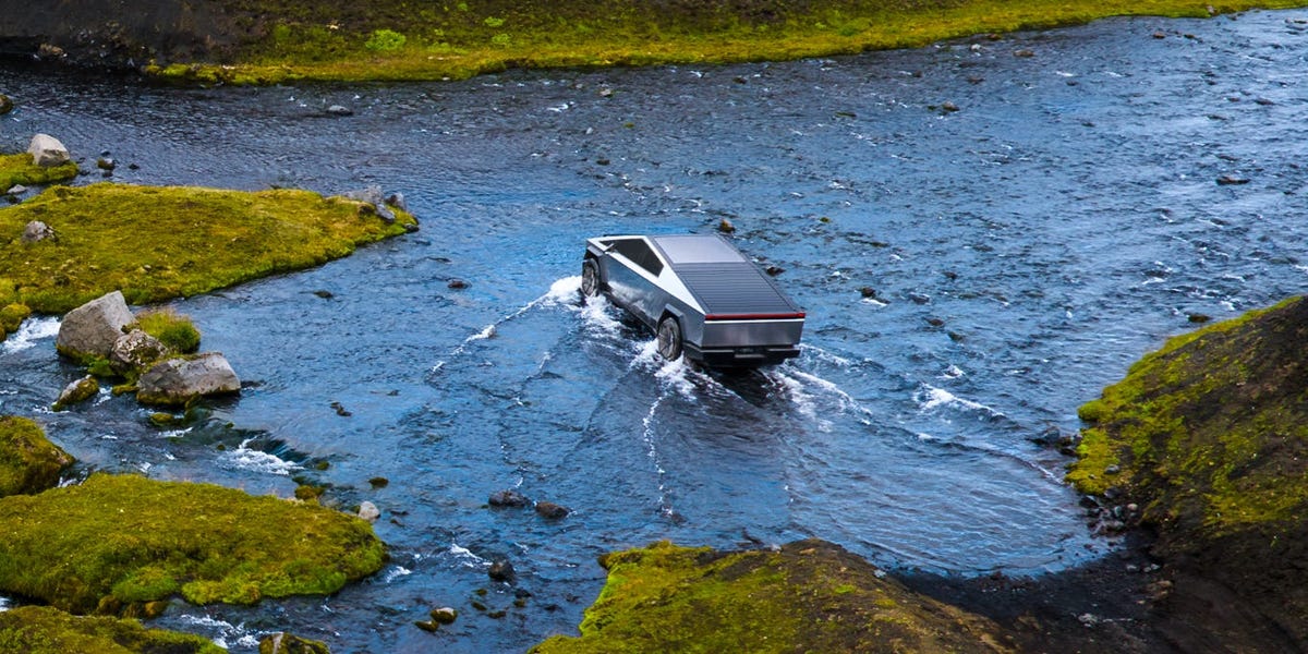 The Cybertruck is the first Tesla to offer 'wade mode,' which lets you ...